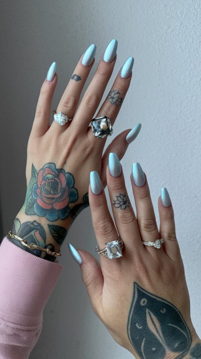 15 Trendy blue Nail Designs Best For Every Season - OMG Fabulous